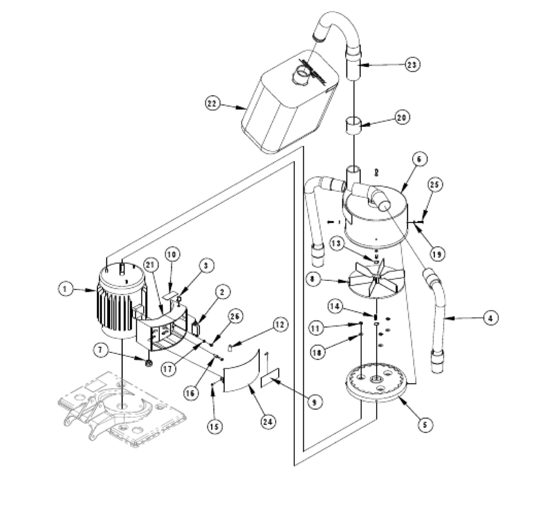 Clarke OBS-18 DC Motor Assembly